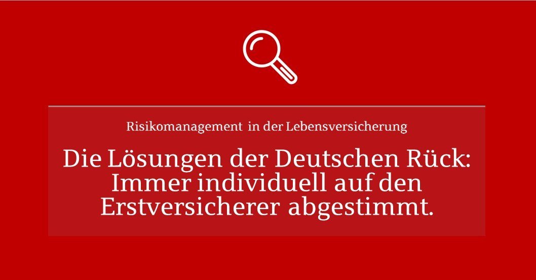 Deutsche Rück: Risikomanagement in der Lebensversicherung
