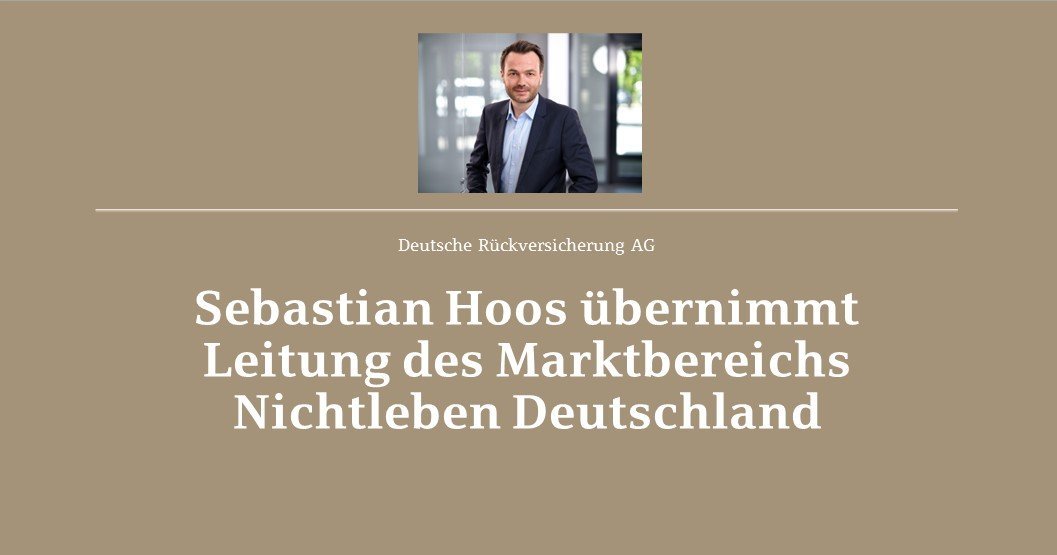 Deutsche Rück: Sebastian Hoos übernimmt Leitung des Marktbereichs ...